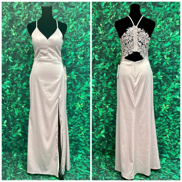 Sequin Hearts | Dresses | Nwt Long Buff Blush Formal | Poshmark